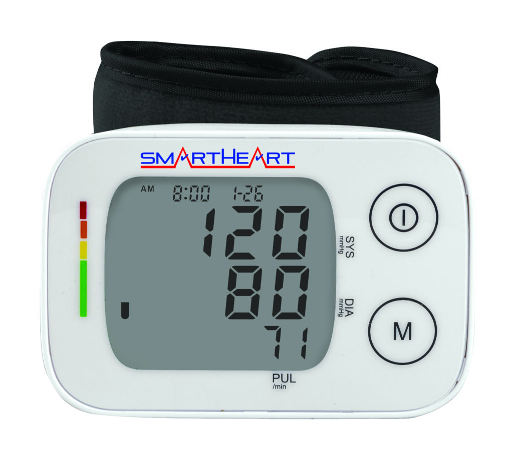 SmartHeart Automatic Wrist Blood Pressure Monitor with Attached Adult ...