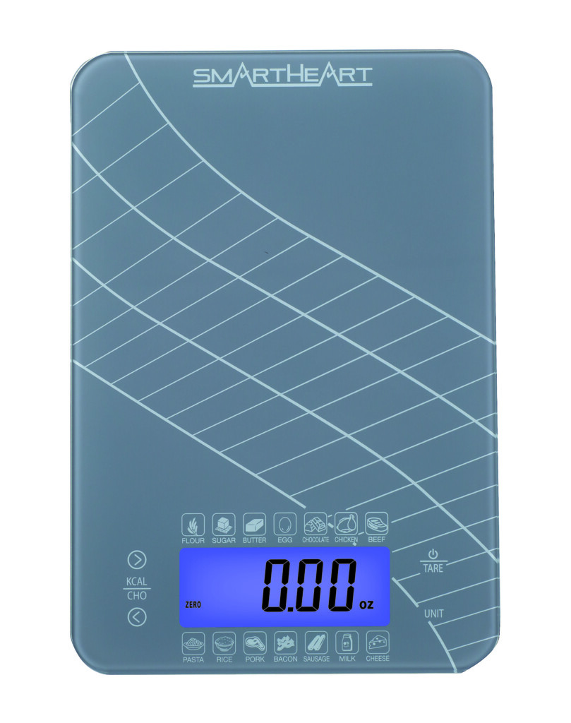 SMARTHEART™ Digital Kitchen Food Scale with Calorie & Carb Calculator ...