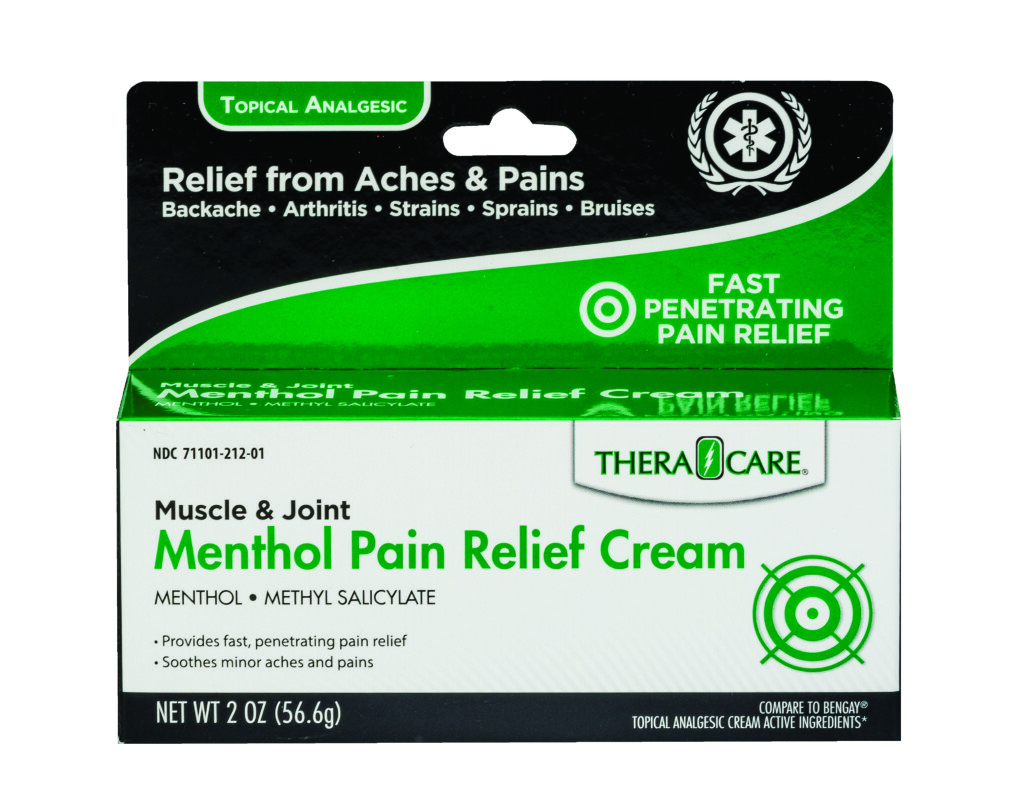 TheraCare™ Menthol Pain Relief Cream | Veridian Healthcare
