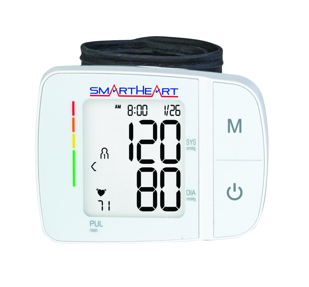 SmartHeart™ Talking Blood Pressure Monitor with Attached Adult Wrist ...