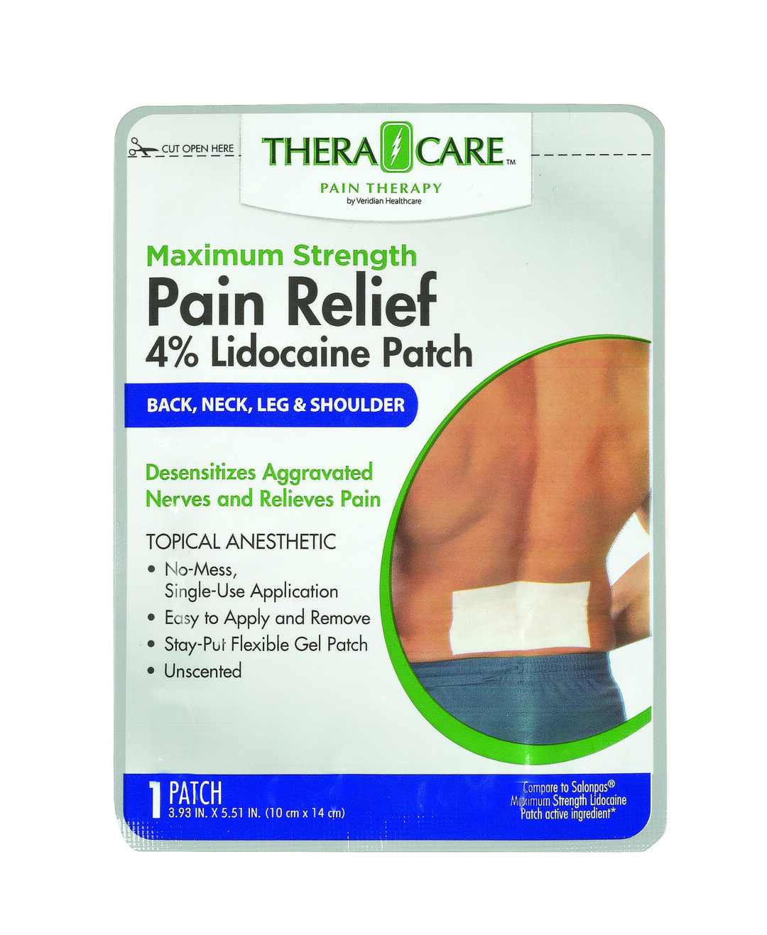 TheraCare™ Pain Relief 4% Lidocaine Patch | Veridian Healthcare